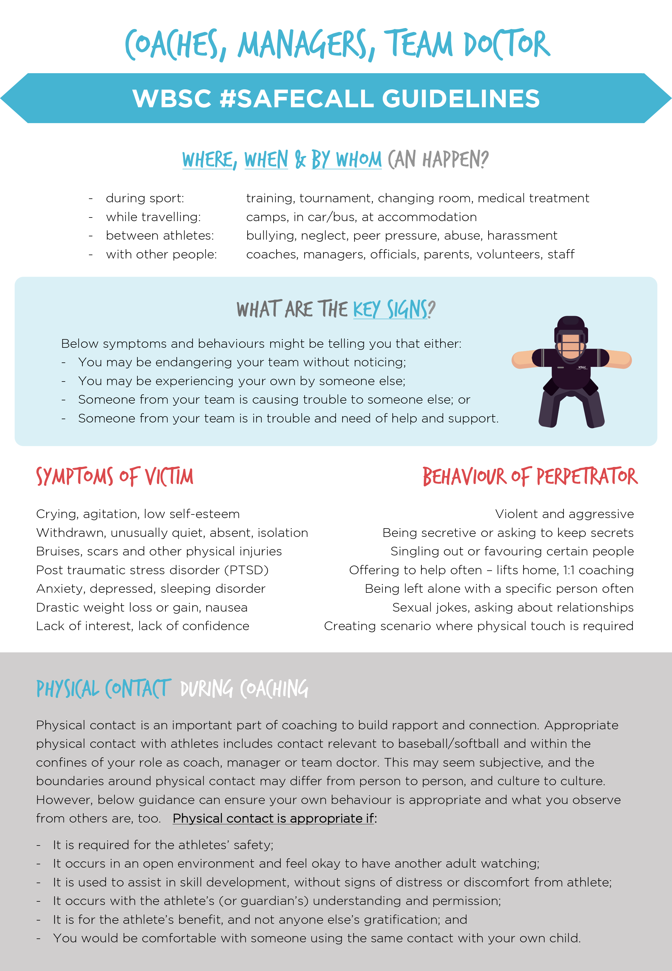 WBSC releases new #Safecall guidelines for events - World Baseball ...