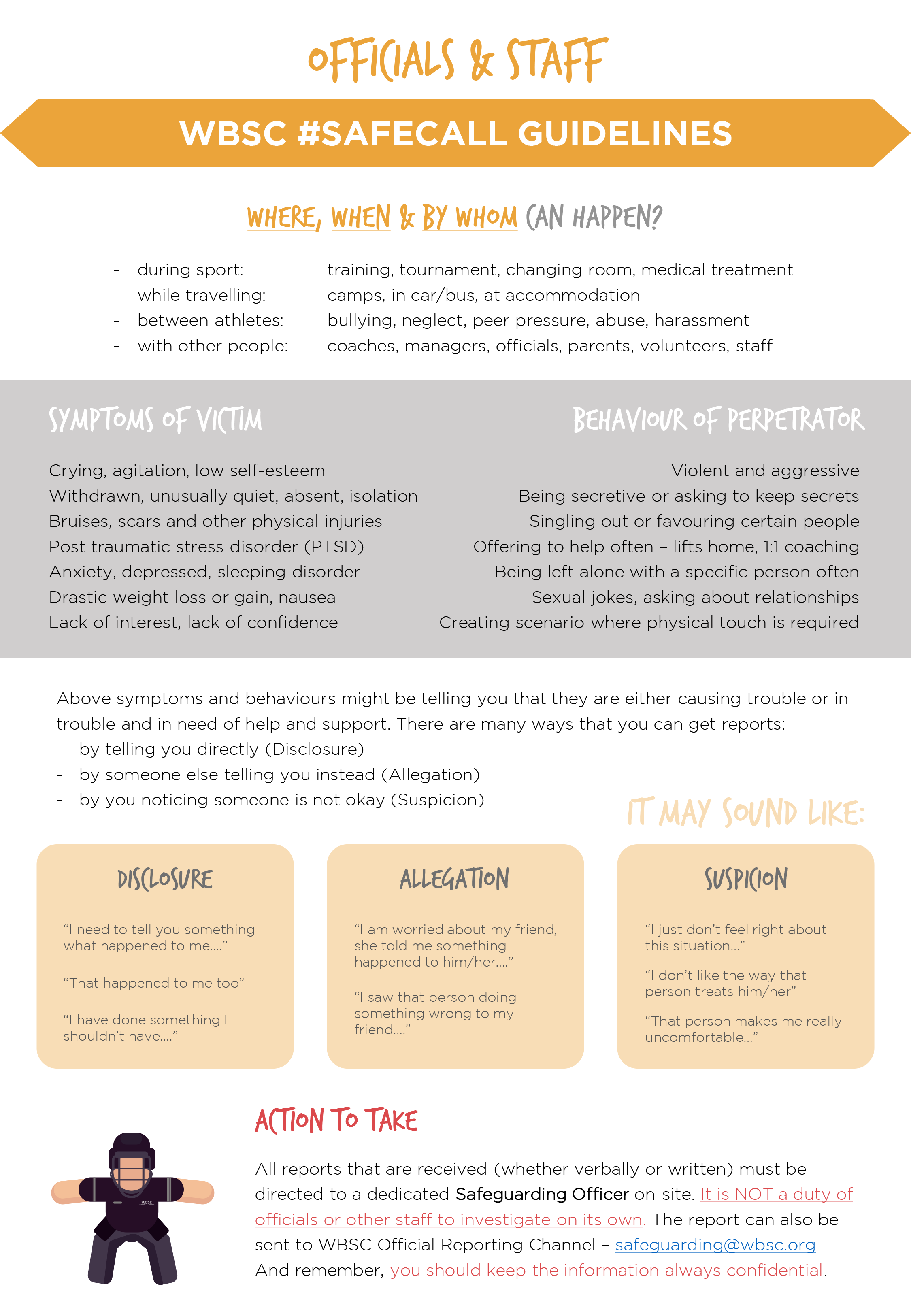 WBSC releases new #Safecall guidelines for events - World Baseball ...