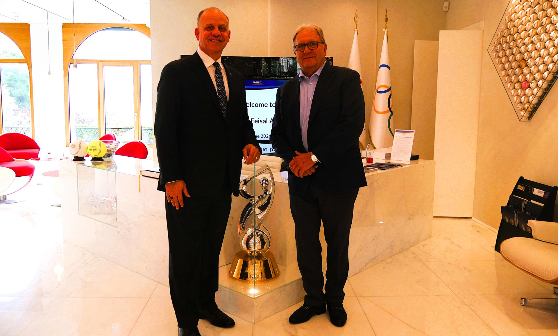 President Fraccari hosts IOC Executive Board Member and Jordan Olympic ...