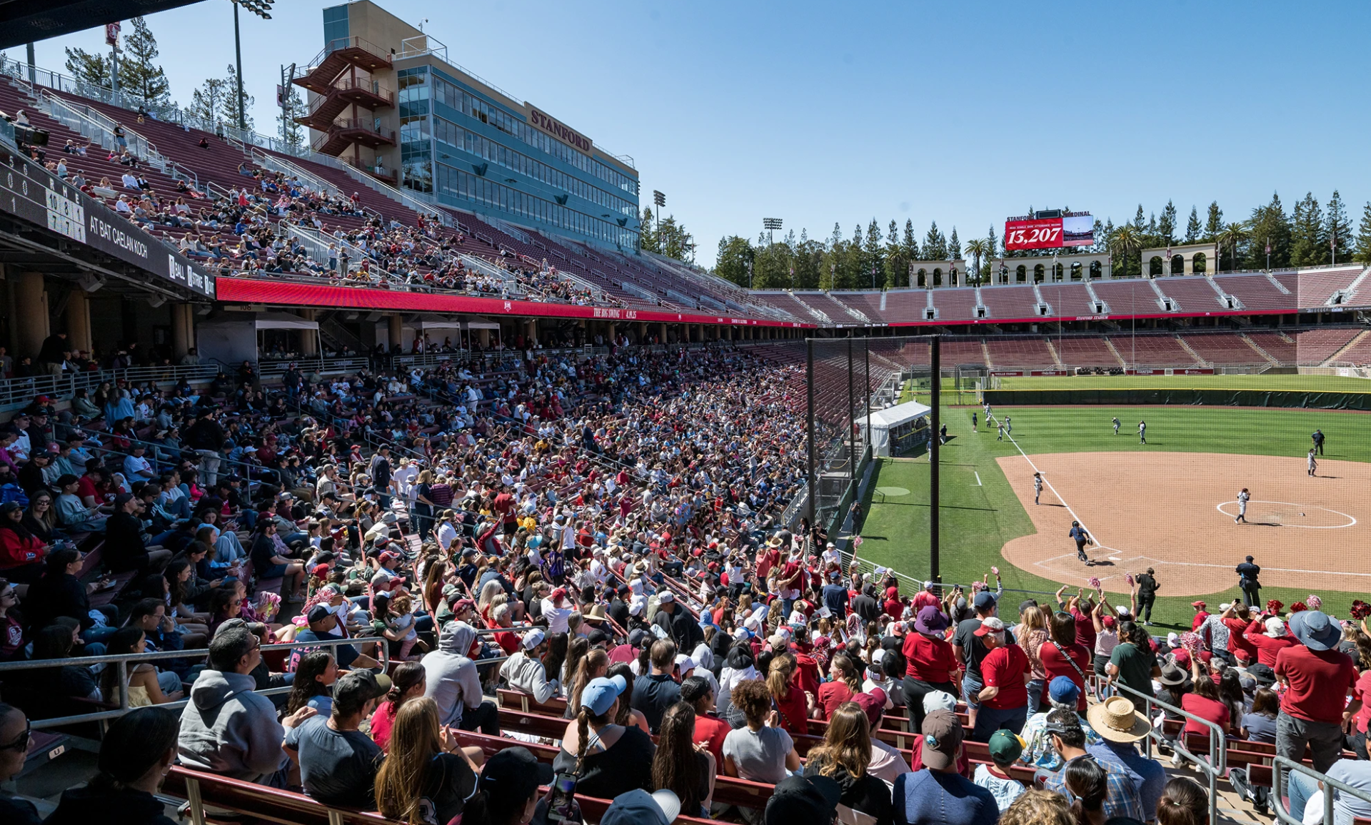 Record crowd of 13,207 watches Stanford–California NCAA Softball game ...