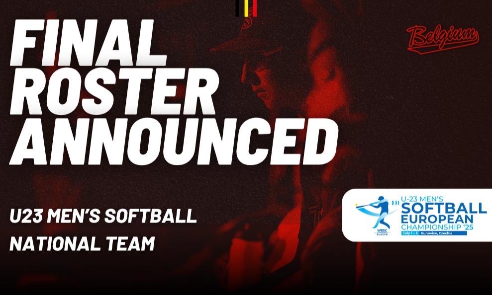 Final U23 Men's Softball Roster Revealed - Royal Belgian Baseball and ...