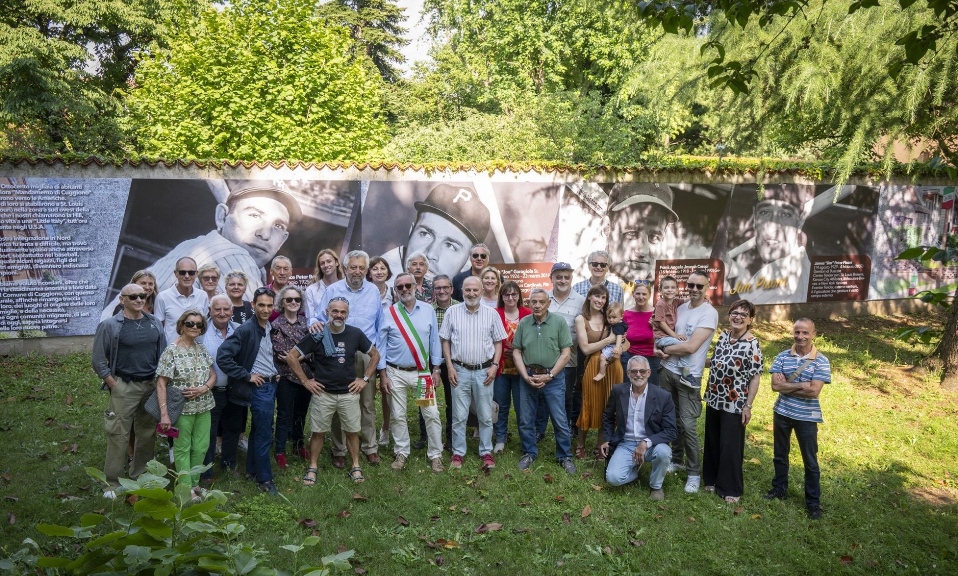 Cuggiono, Italy unveils mural of Yogi Berra, Joe Garagiola, Frank ...