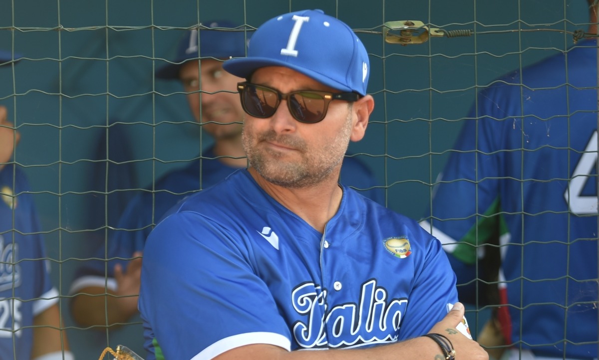Team Italy manager Francisco Cervelli speaks before the World Baseball ...